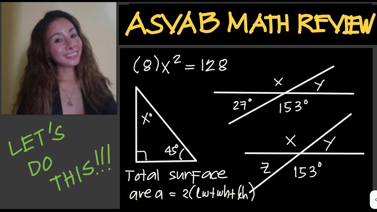 ASVAB: MATH REVIEW || Jane Maciejewski - YouTube