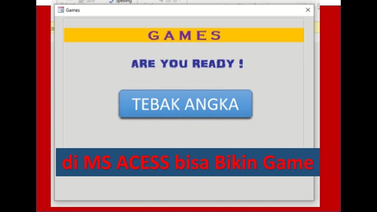 Game Tebak Angka Ms Access - YouTube