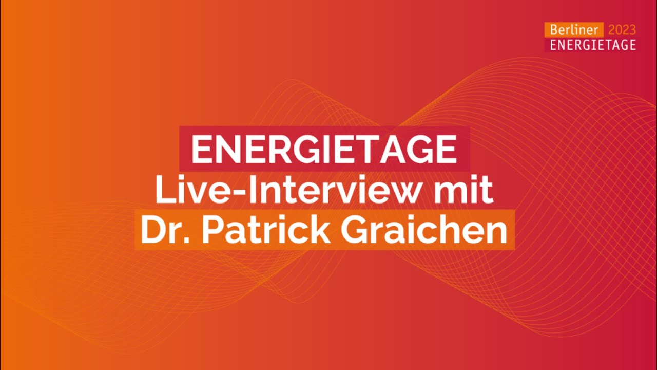 ENERGIETAGE-Spezial: Orientierungswissen Energiewende mit Dr. Patrick Graichen - YouTube