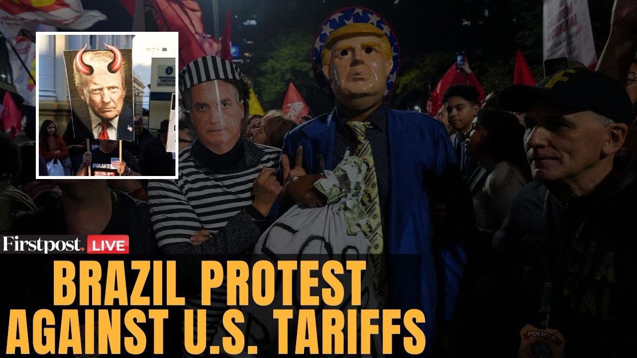 LIVE: Protests Erupt Across Brazil Over US Tariffs on Exports | São ...