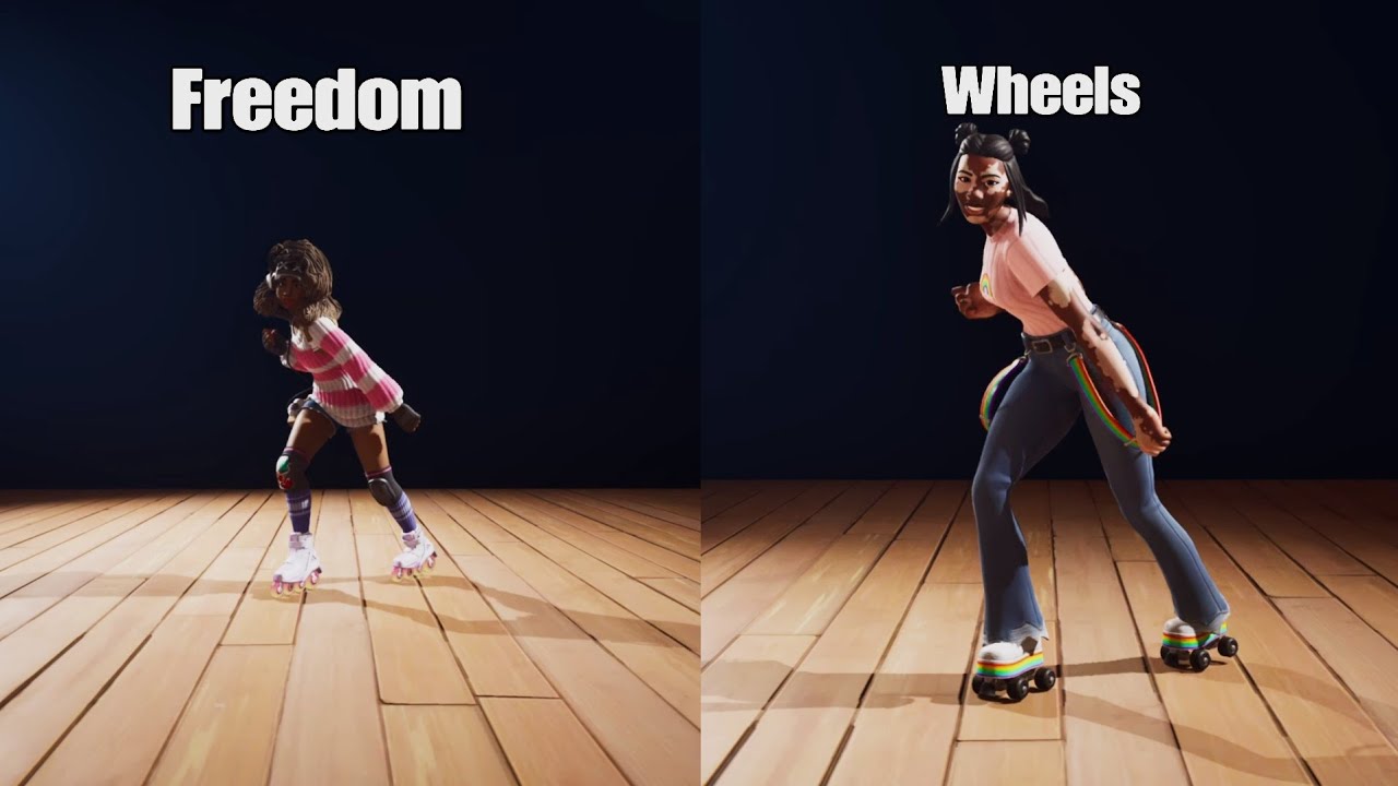 Fortnite Freedom Wheels emote with transitions - YouTube