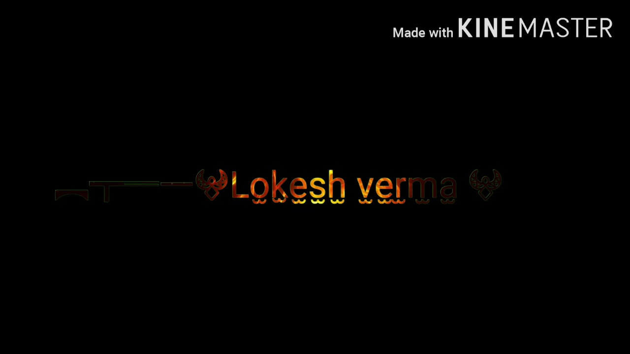 Lokesh name logo... - YouTube