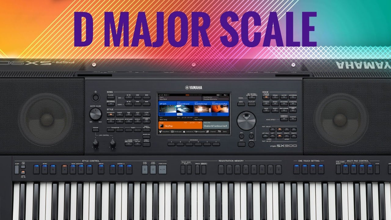 D MAJOR SCALE/SCALES IN KEYBOARD/SCALES IN PIANO/KEYBOARD SCALES/PIANO ...