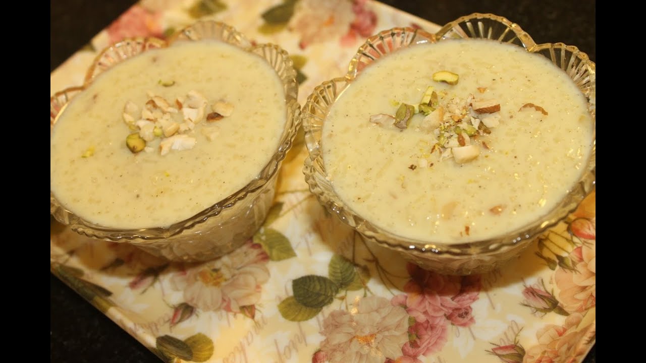 Kheer / Phirni / Rice Pudding - YouTube