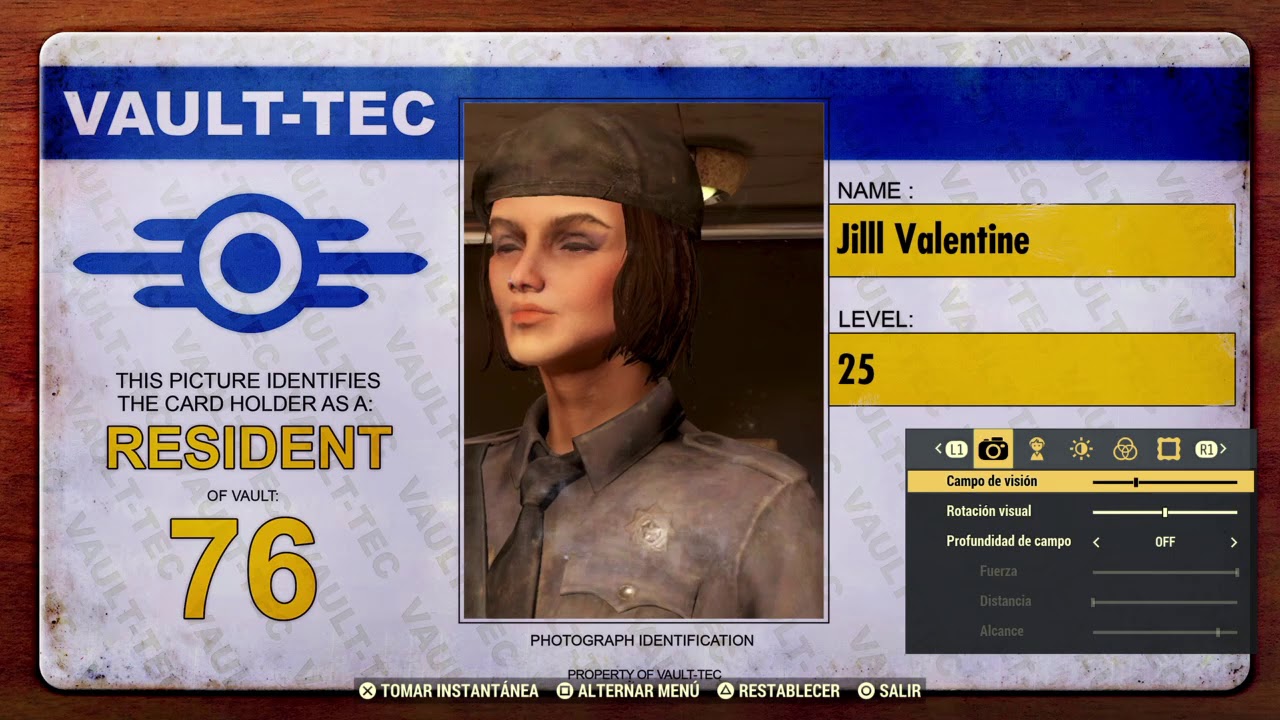 Fallout 76- Jill Valentine Cop (Sasha Zotova) - YouTube