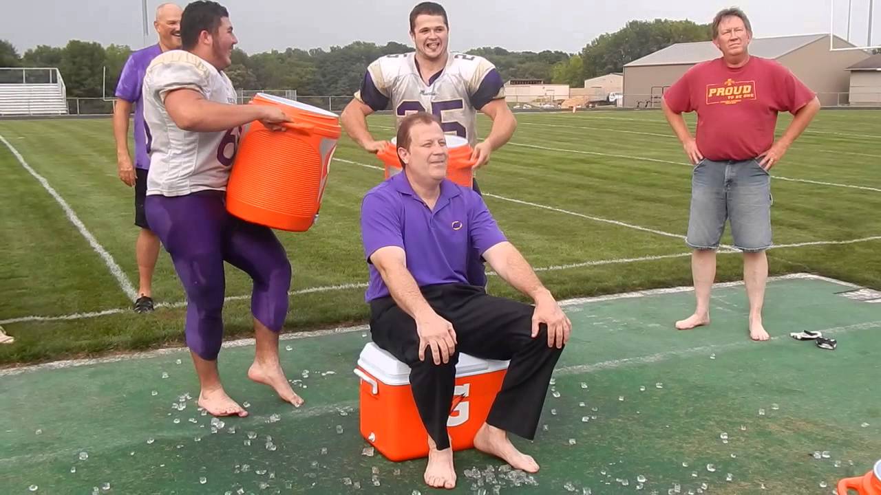 Muscatine High School Principal Mike McGrory does the ALS ice bucket ...