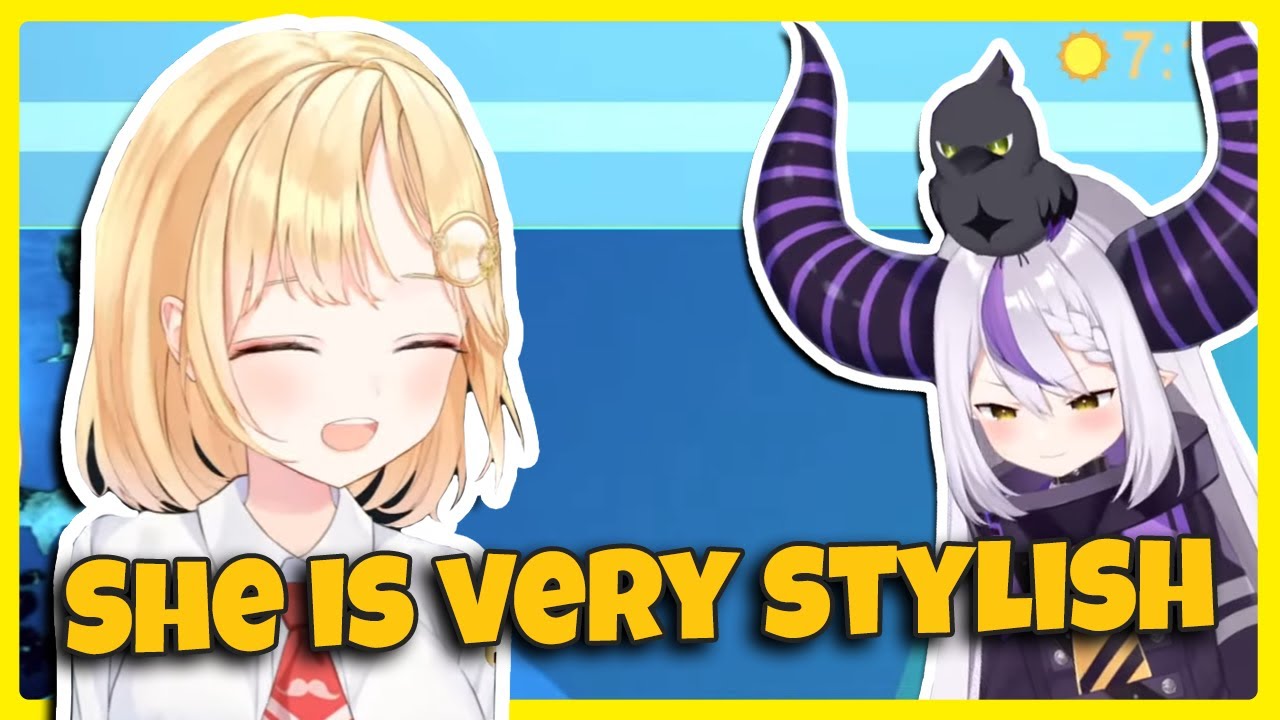 Ame met edgy Laplus IRL【Hololive EN Sub】 - YouTube