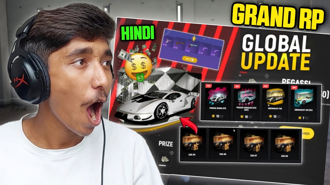 GRAND RP GLOBAL UPDATE | FREE Cars, BATTLEPASS Problem, Crafting System ...