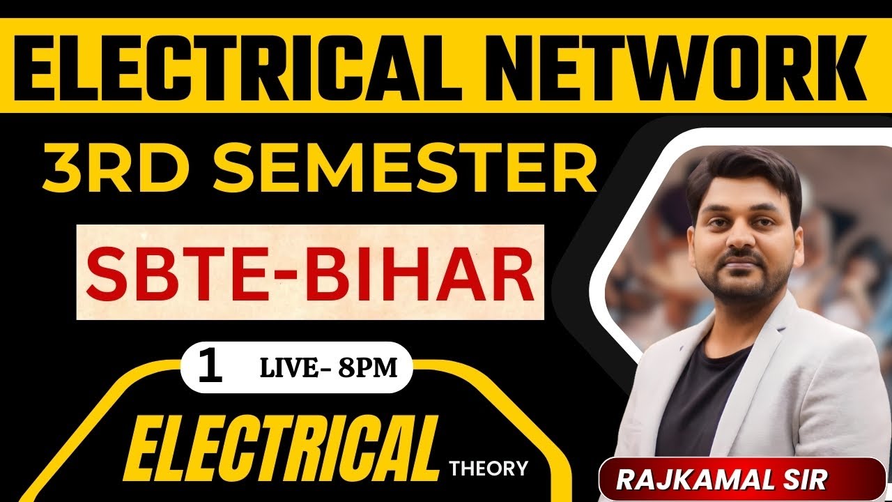 ELECTRIC Network | 3rd SEMESTER | BY INDU SIR CLASS-01 #engineers_group ...