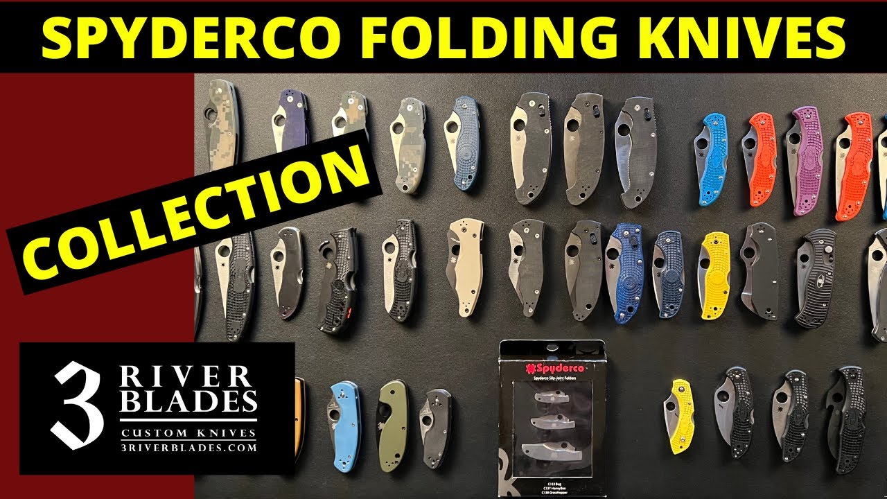 My SPYDERCO Folding Knives Collection - YouTube