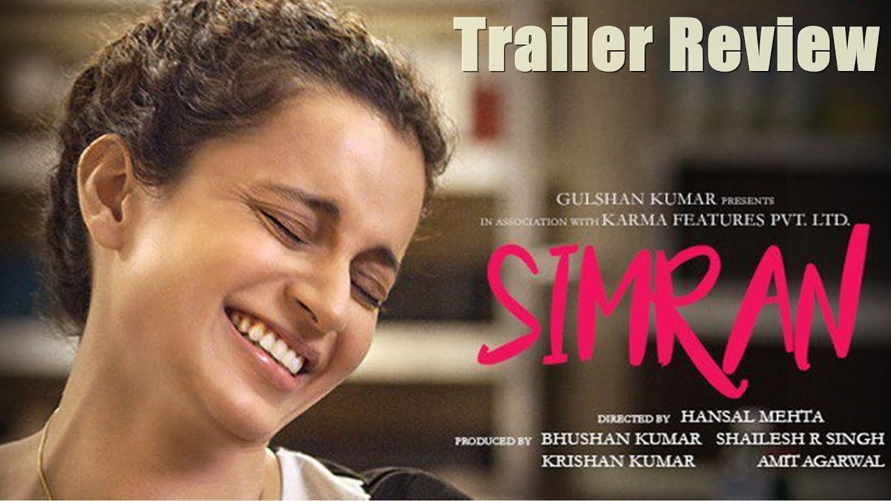 Simran Official Trailer Review I Kangana Ranaut - YouTube