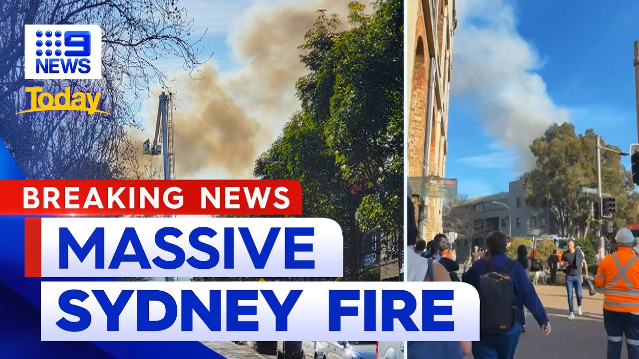 Fire breaks out in Sydney's CBD | 9 News Australia - YouTube