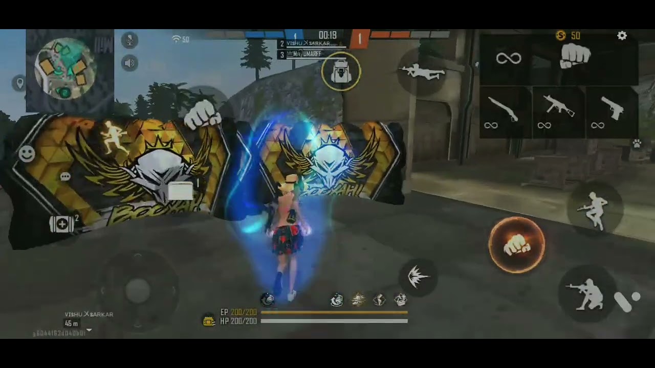 2v2 op custom umar ff ,, vs_o'p'k'i'n' - YouTube