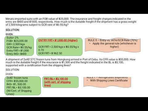 How to solve Dutiable Insurance & Dutiable Freight?🤔 - YouTube