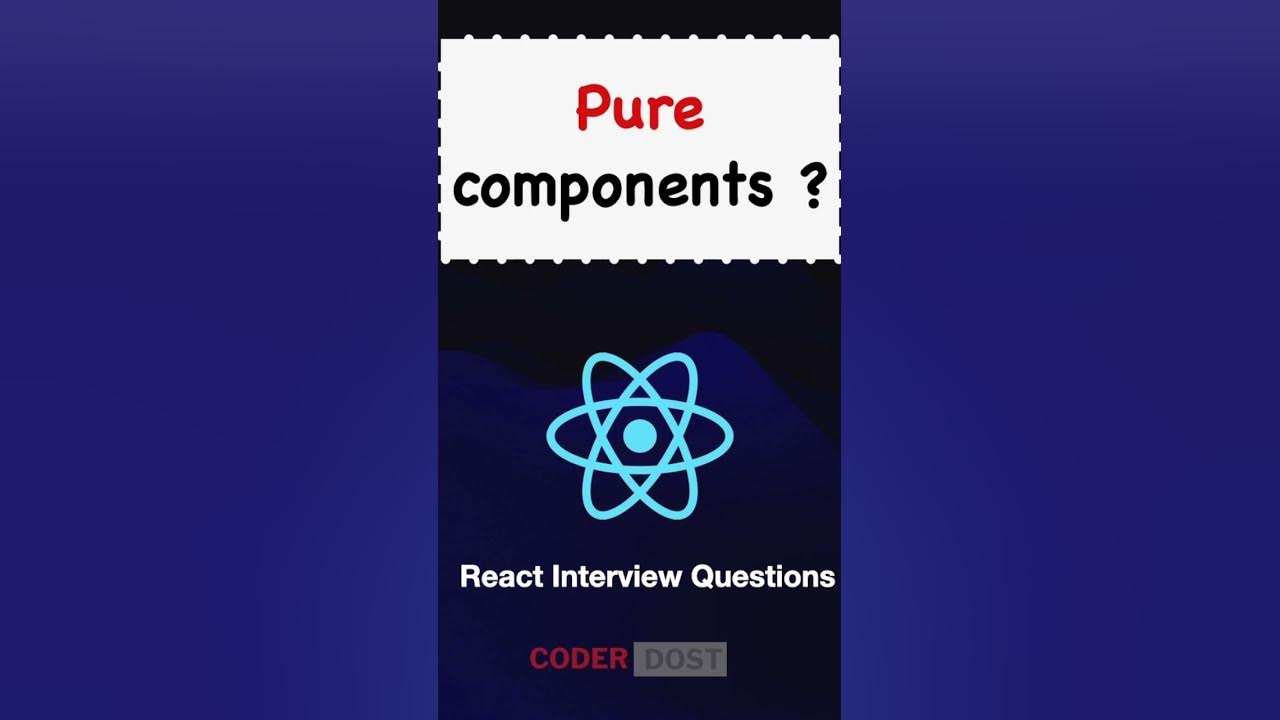 Stateless Components Vs Pure Components React Interview Question Shorts Reactjs Youtube