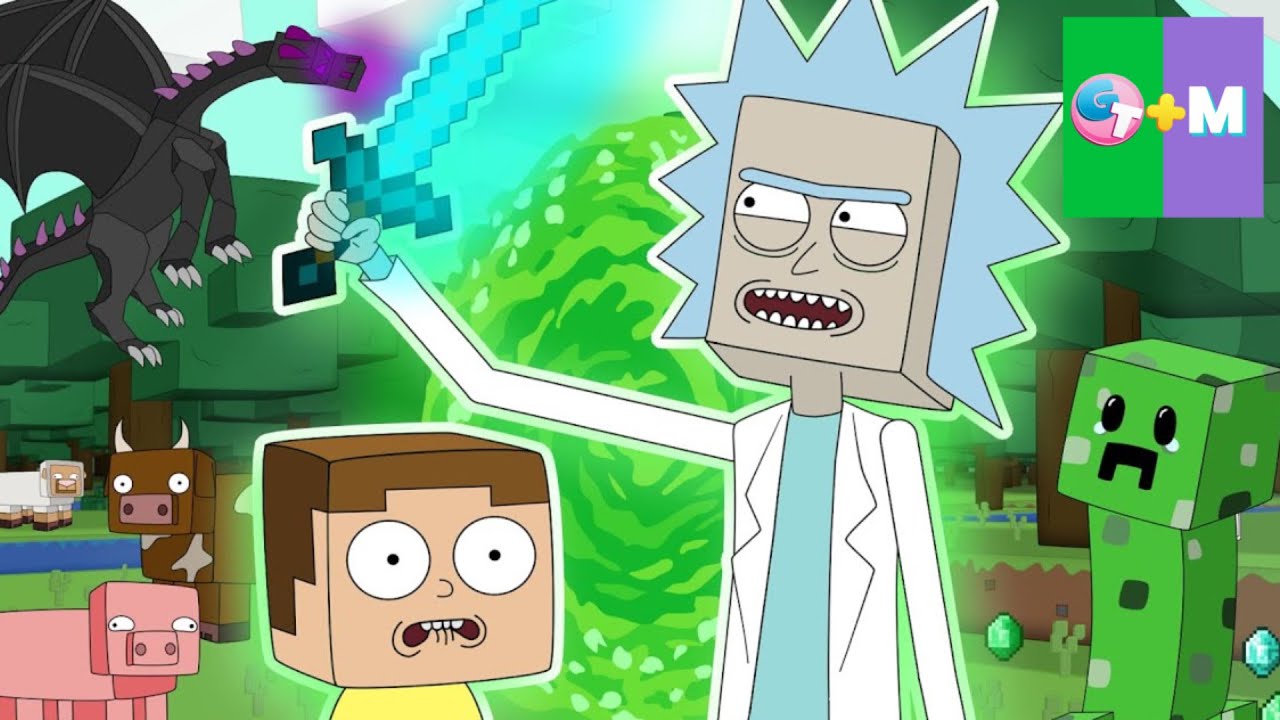 Rick and Morty play Minecraft (Cartoon Animation) (4k 2160p) - YouTube