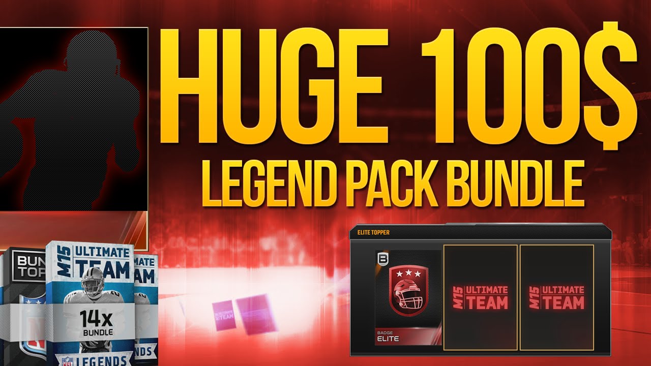 Madden 15 Ultimate Team HUGE LEGEND BUNDLE! ELITE TOPPER!!! - YouTube