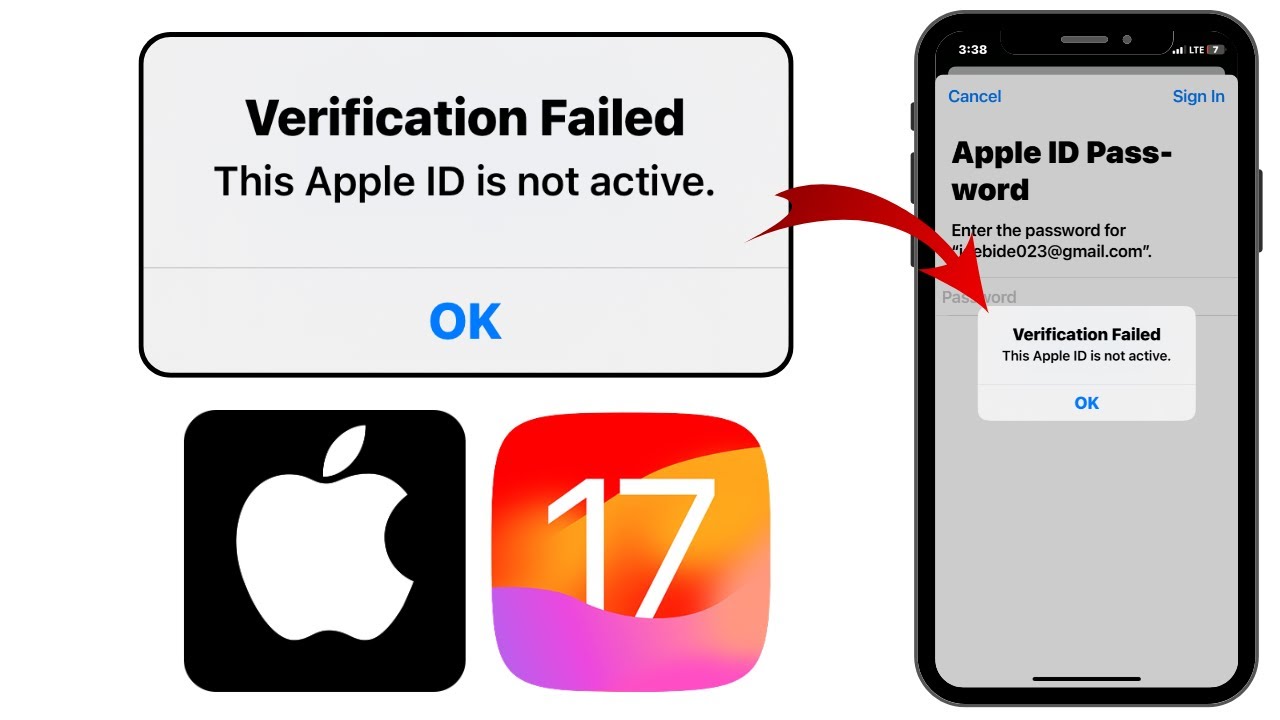 This Apple ID is Not Active | How To Fix Verification Failed This Apple ...