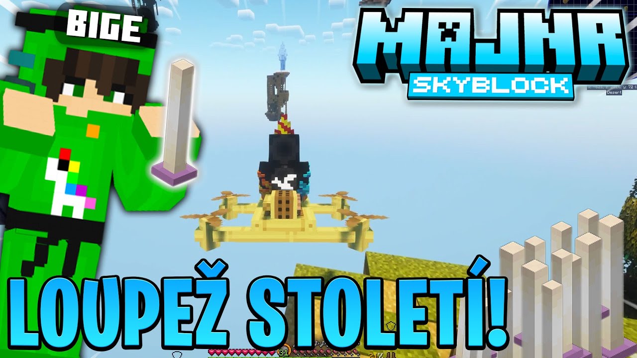 OKRADL JSEM BIGEHO?! | MAJNR SKYBLOCK #5 | @BowTeaG @Morryeej @fatlaax ...