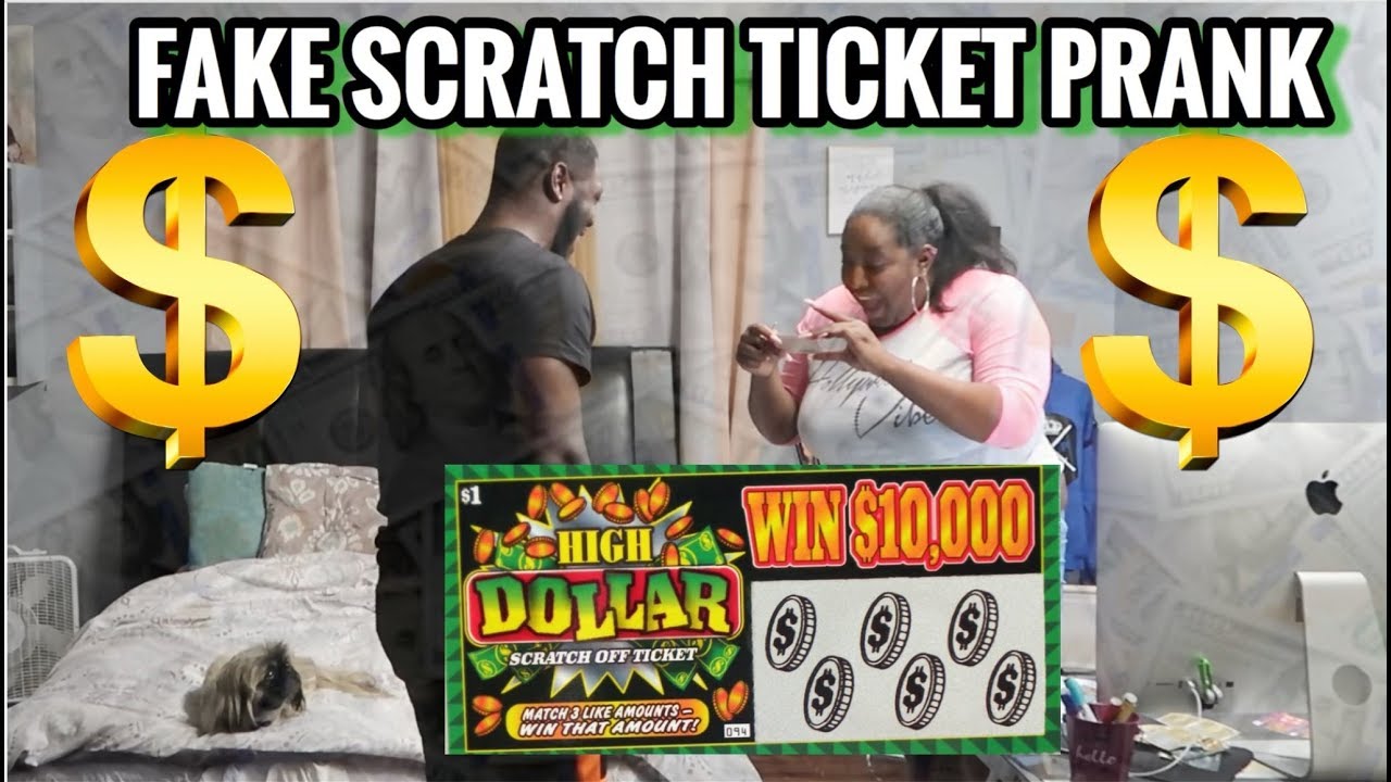 FAKE SCRATCH TICKET PRANK ON BOYFRIEND | KOKEY CRIES LAUGHING - YouTube