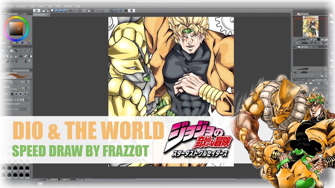 DIO & THE WORLD (JoJo) 𝓢𝓹𝓮𝓮𝓭 𝓓𝓻𝓪𝔀 ♥ - YouTube