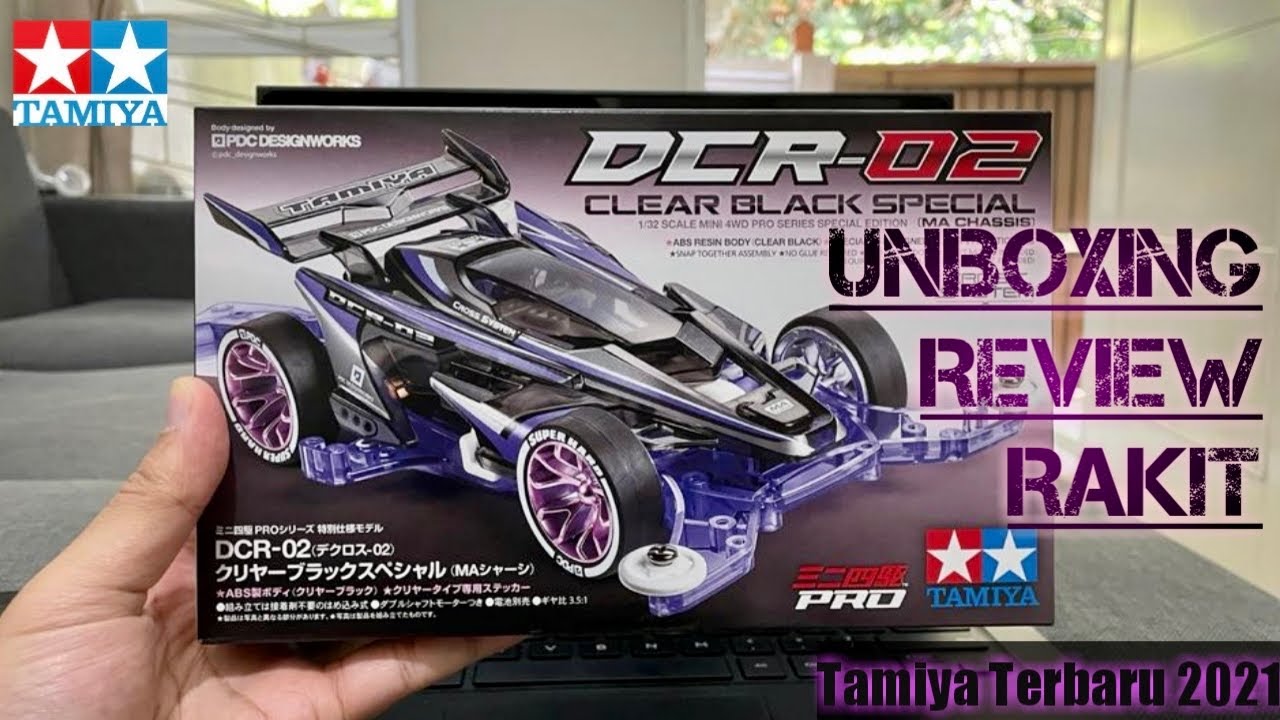 Tamiya DCR-02 Clear Black Special || Unboxing, Rakit & Review || MA Chassis - YouTube