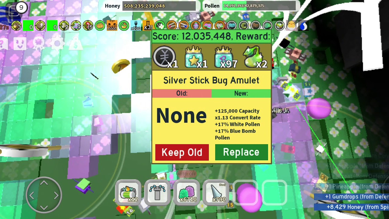 Obtaining A Silver Stick Bug Amulet In The Test Realm!!! BSS #17 - YouTube