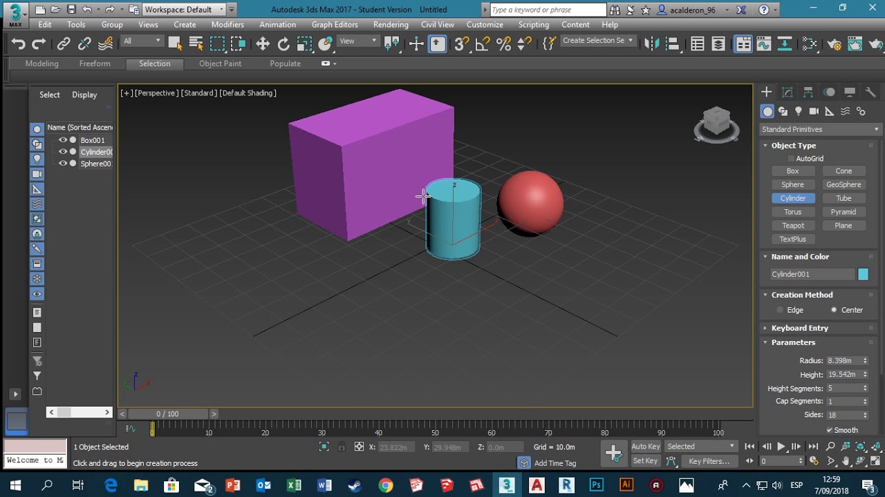 3D Max, ANÁLISIS DE INTERFAZ, APRENDE DESDE CERO PARTE 1 - YouTube