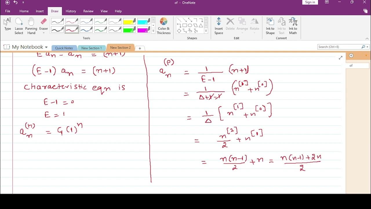 Non Homogeneous Recurrence Relation Lecture 26 Youtube