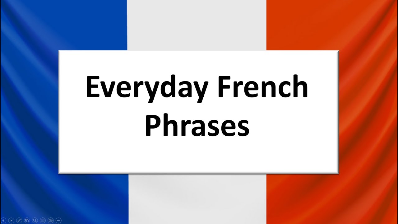 Learn French - Everyday phrases in French - YouTube