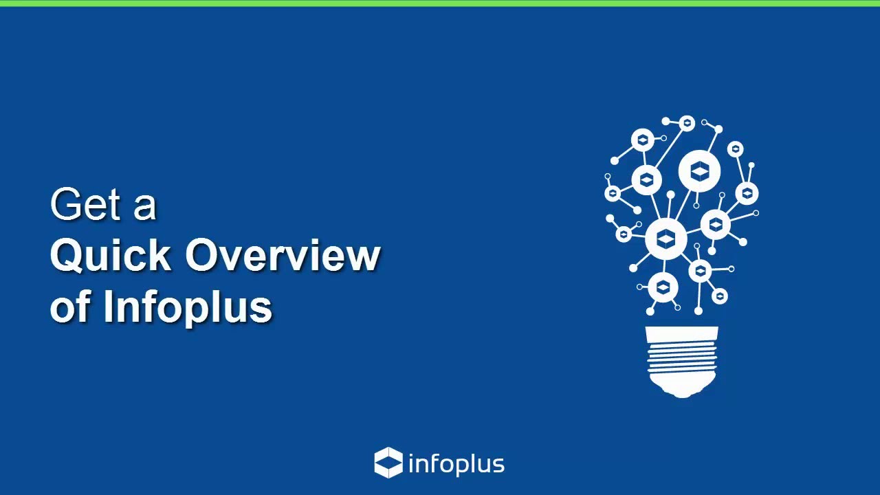 Infoplus Tutorial - Get a Quick Overview of Infoplus - YouTube