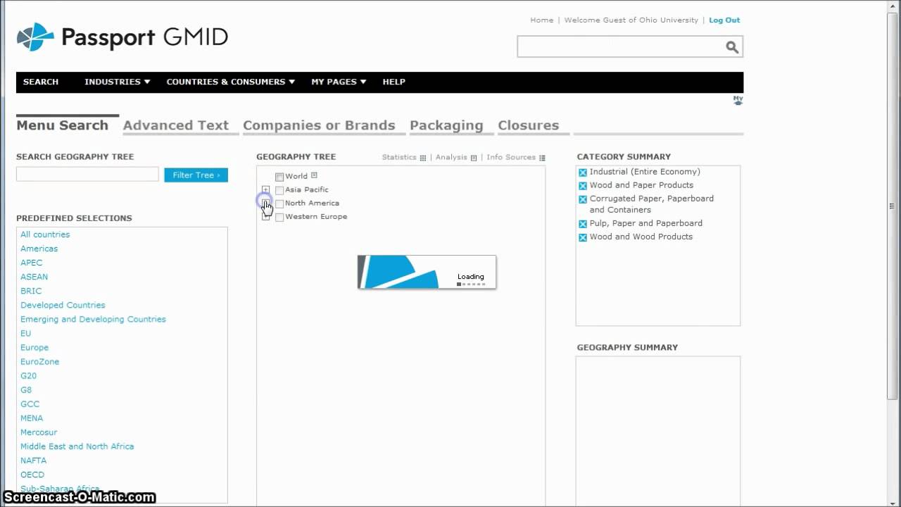 How to find U.S. Industrial Reports in Passport GMID - YouTube