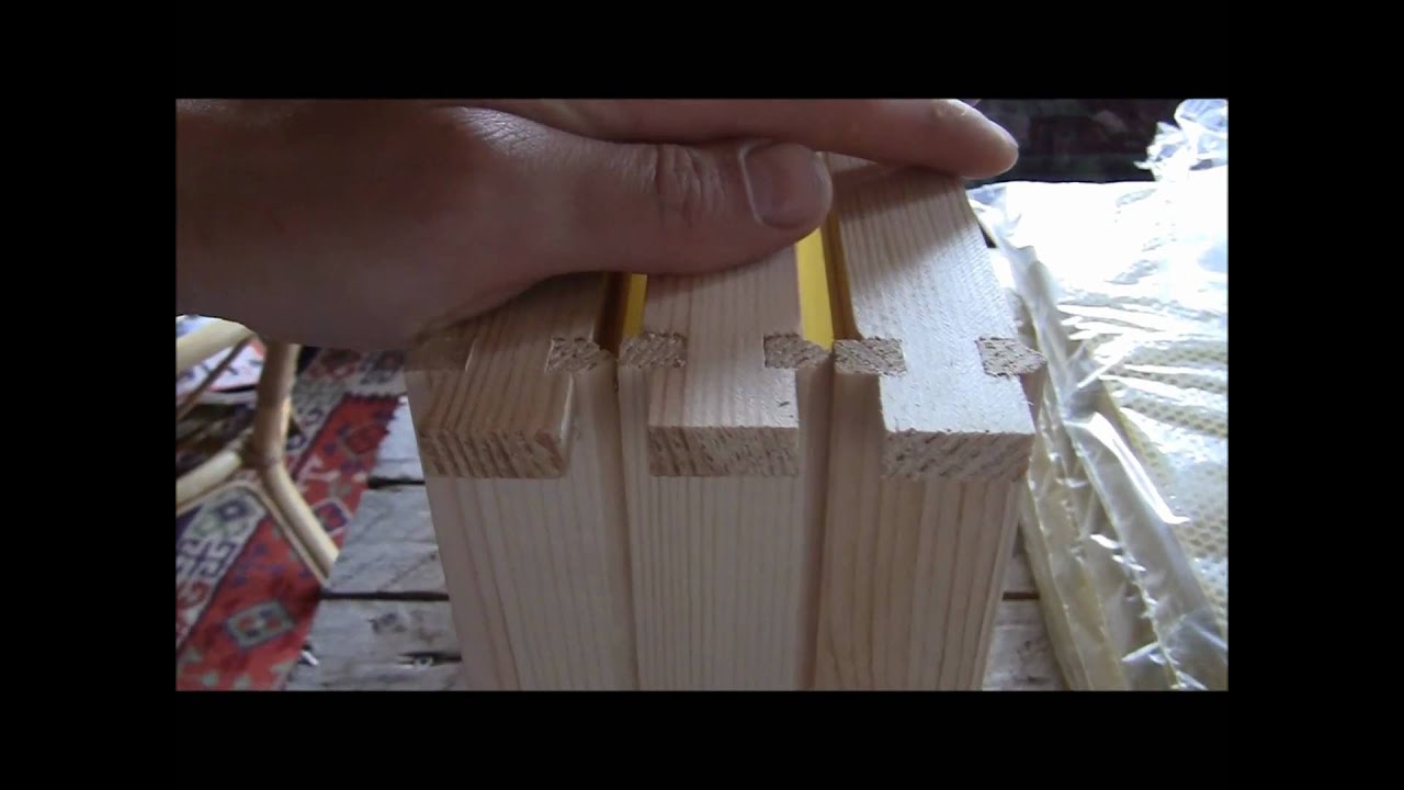 How to put together beekeeping frames! - YouTube