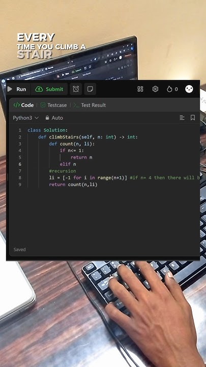 Day 14 of solving leetcode - climbing stairs #challenge #leetcode #beginners #programming # ...
