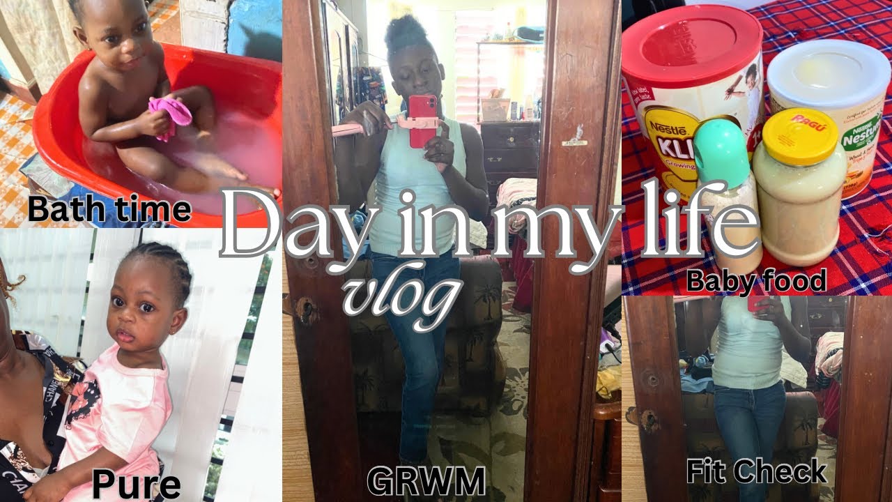 A Day In My Life As A Mom | Bath time | How I make my daughters food ...