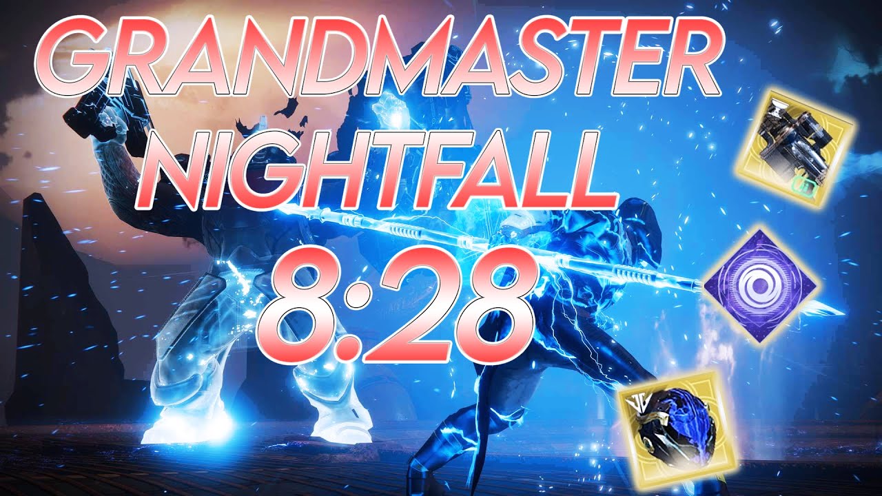Grandmaster Nightfall in under 8 minutes and 30 seconds! (ALL CHAMPIONS ...