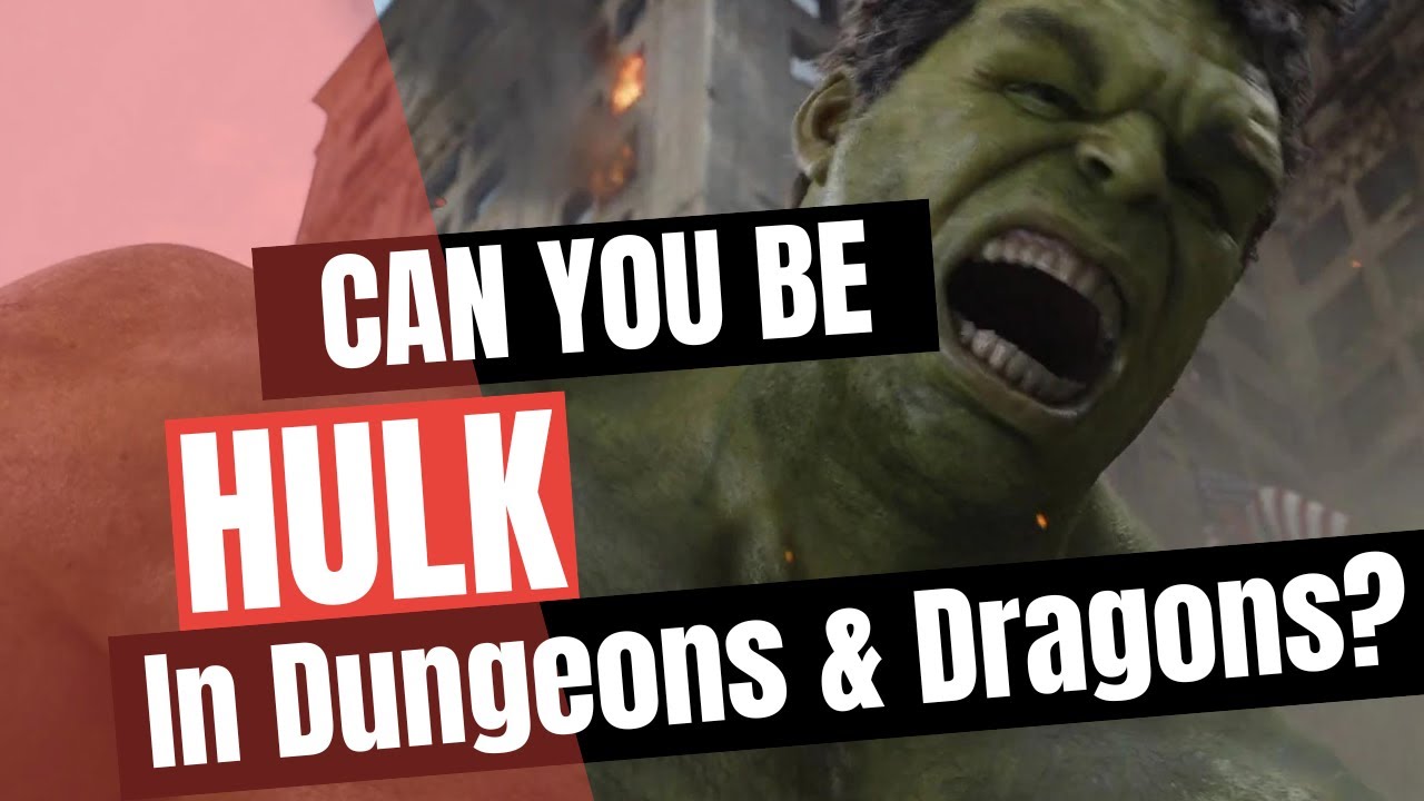 5 EASY steps to build HULK in Dungeons and Dragons - YouTube
