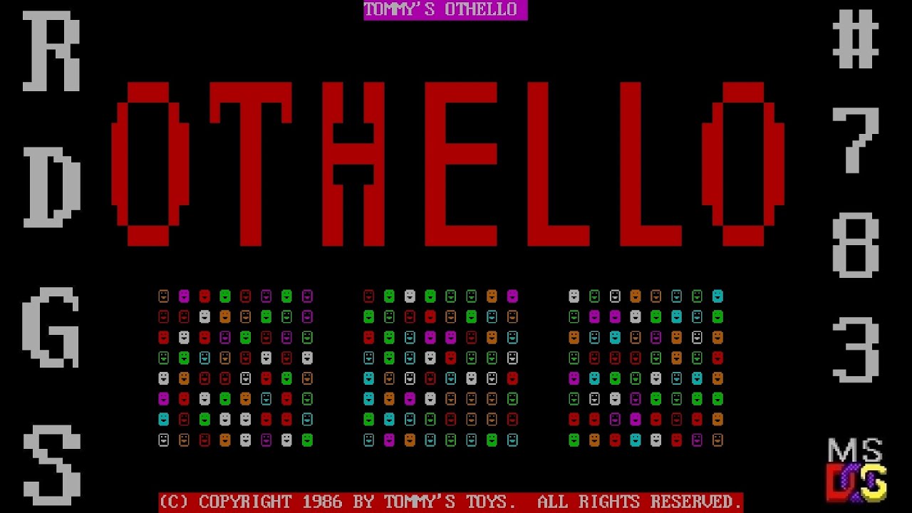 Random DOS Game Show #783: Tommy's Othello (1986) - YouTube
