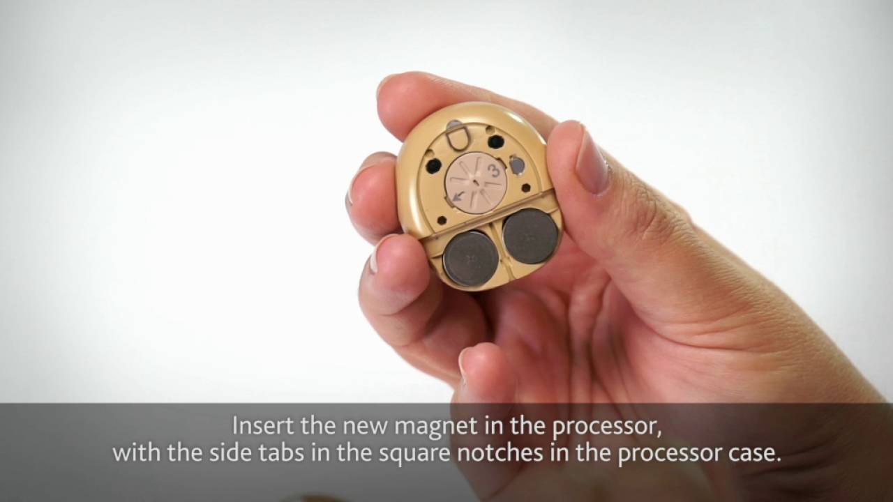 Change the Cochlear™ Kanso™ Sound Processor Magnet - YouTube