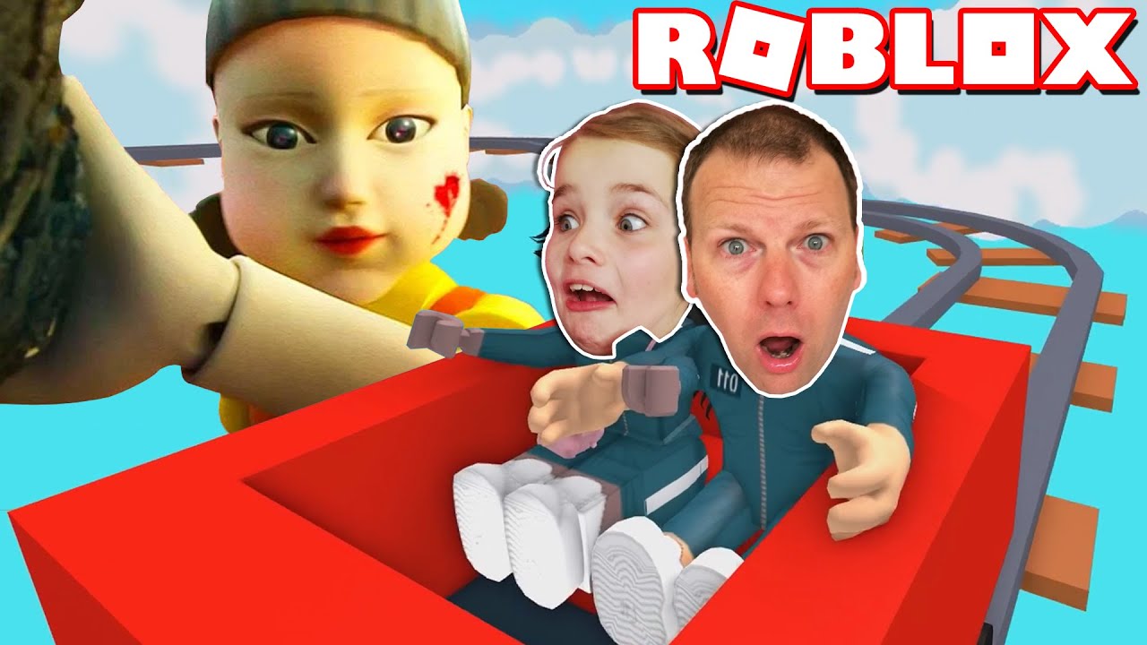 SQUID GAME... MEN DET' EN RUTCHEBANE!? Dansk ROBLOX CART RIDE INTO ...