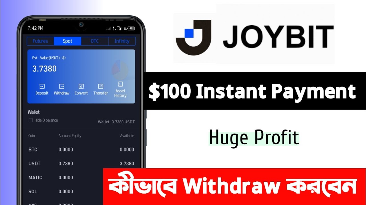 $100 Instant Payment || Joybit Exchange Airdrop || Instabt Withdrawal Airdrop || New Airdrop ...