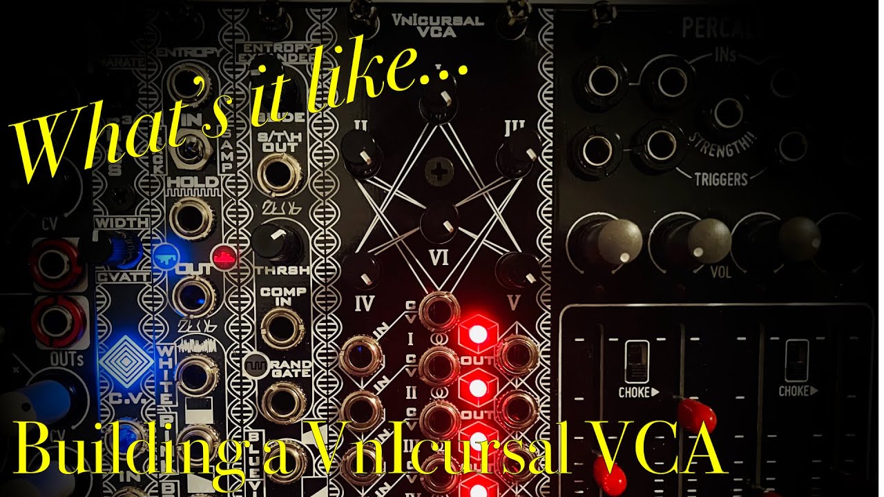 Zlob Modular VnIcursal VCA - DIY Eurorack Modular Kit Build Video - YouTube