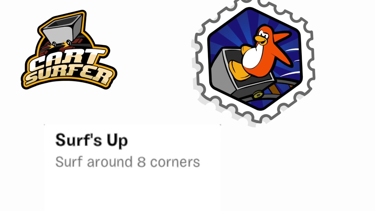 Club Penguin Rewritten - Cart Surfer Stamp Guide - YouTube