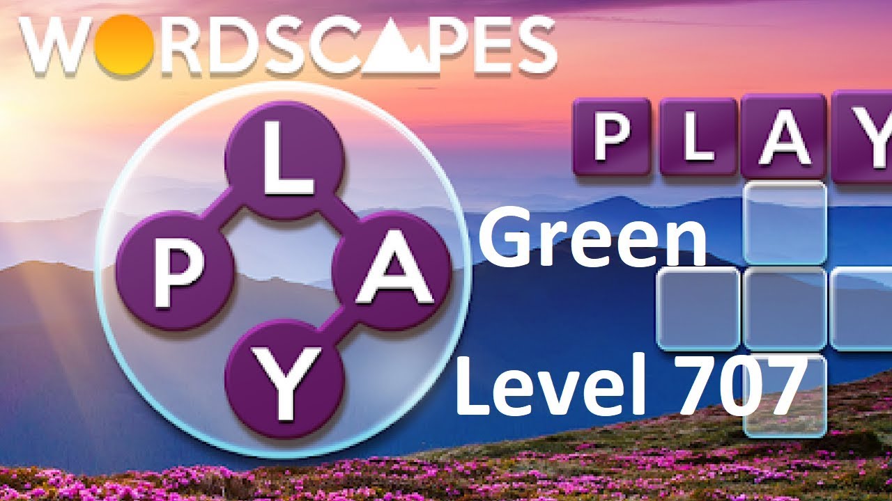 Wordscapes Level 707 - YouTube