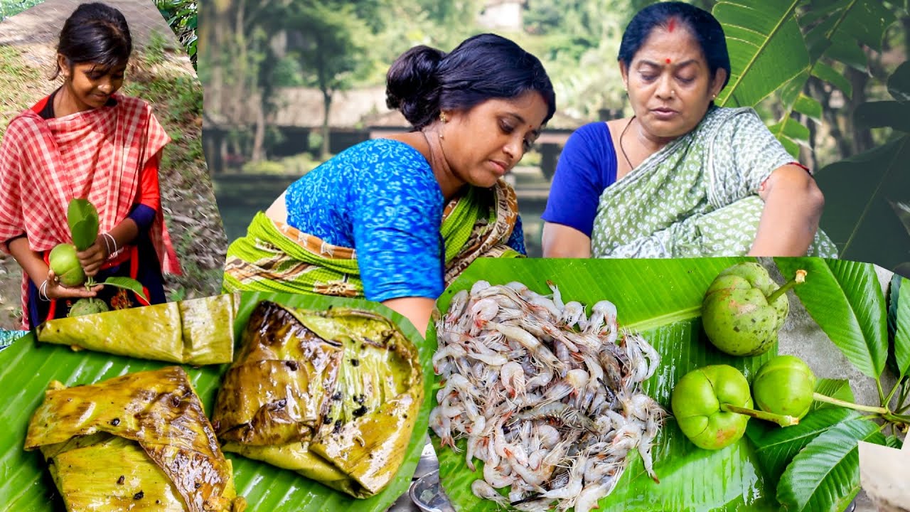 Chalta Chingri Paturi | Elephant Apple and Prawn PATURI | Indian Recipe ...