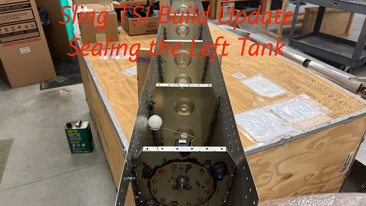 Sling TSI Aircraft Build - Left Fuel Tank Sealing - YouTube