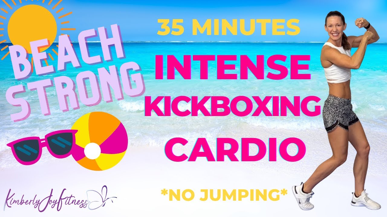 BEACH STRONG | Intense Kickboxing Cardio Workout - 35 Minute | 40 - YouTube