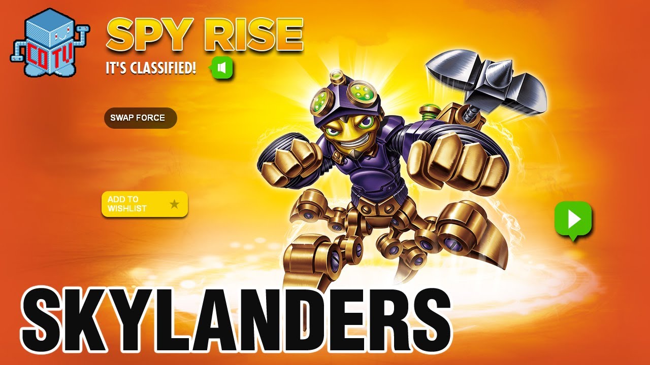 Skylanders Swap Force Spy Rise Combinations - YouTube