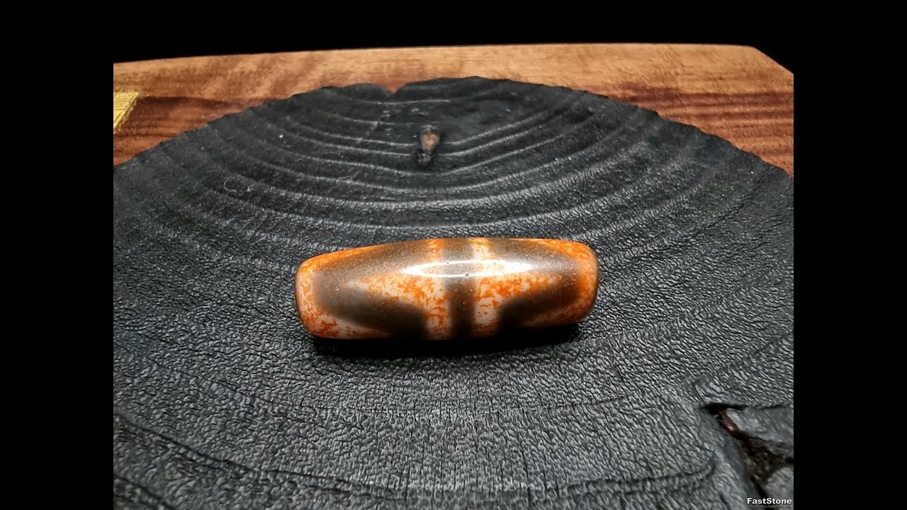 Batu Akik DZI King Cinnabar Double Tiger Fang Tooth Blessed Tua Tibet ...