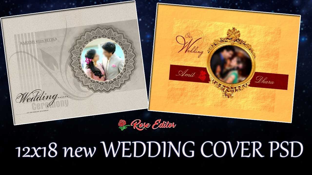 12X18 new WEDDING COVER PSD Pack - YouTube